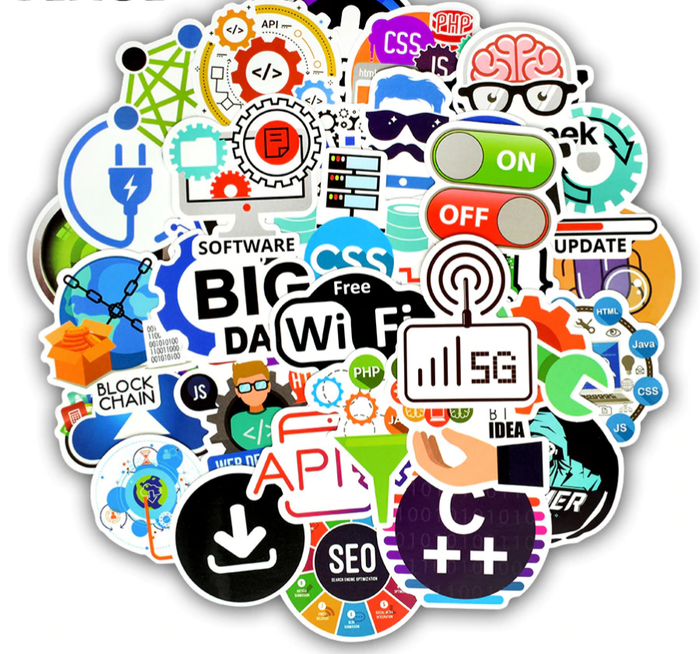 Jual Sticker Stiker Software Programming Geek Teknologi Internet Hacker ...