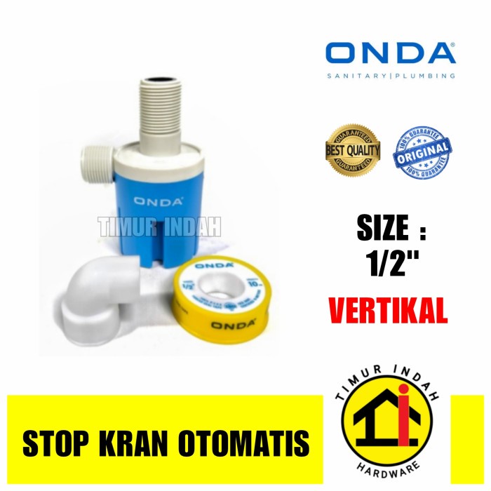 Jual Stop Kran Otomatis 1/2" ( Vertikal ) - ONDA | Shopee Indonesia