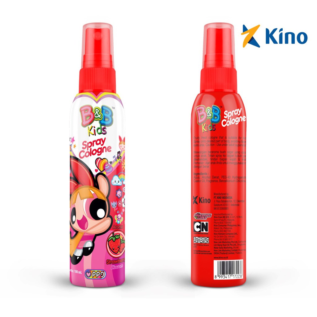 Jual B&B Kids Spray Cologne Strawberry 100 ml | Shopee Indonesia