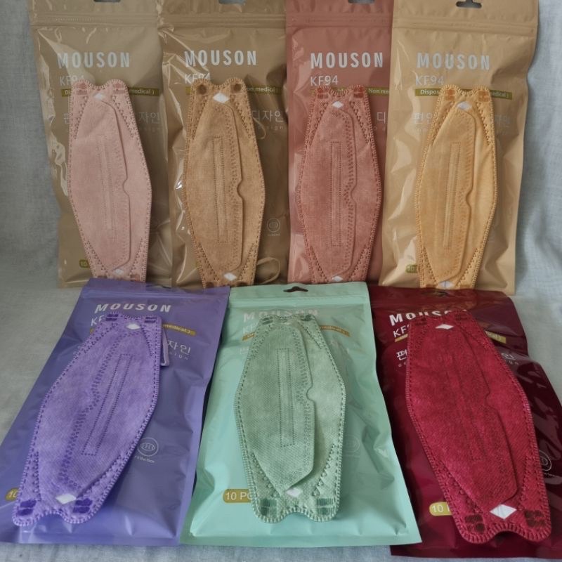 Jual KF 94 MOUSON WARNA 4PLY TERBARU MASKER KF 94 KOREA | Shopee Indonesia