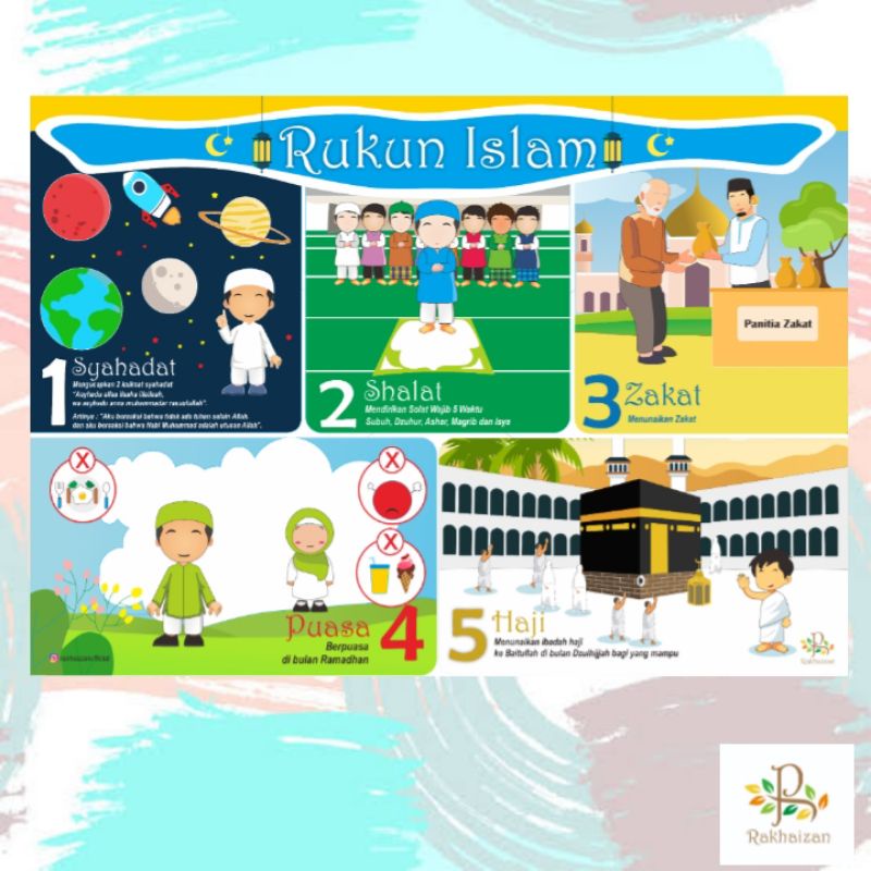 Jual Poster Rukun Islam | Shopee Indonesia