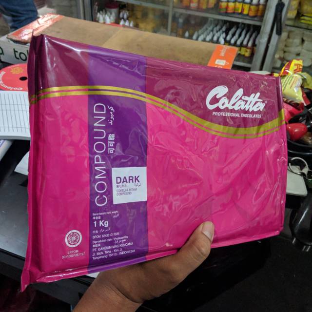 Jual Cokelat Blok Dark Chocolate Merk Colatta Kemasan 1 kg | Shopee ...