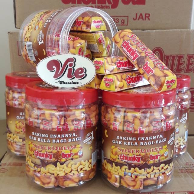 Jual SILVERQUEEN CHUNKY MINI JAR @30gr | Shopee Indonesia
