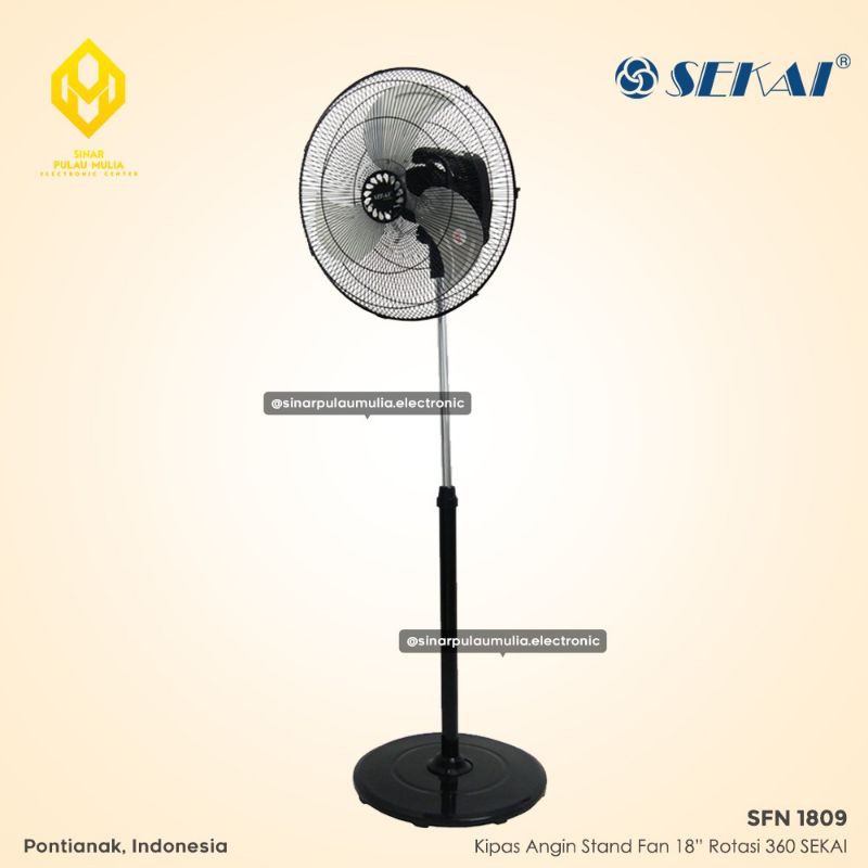 Jual Sekai Kipas Angin Berdiri Stand Fan 18 Inch 360 Derajat - SFN 1809 / SFN1809 | Shopee Indonesia