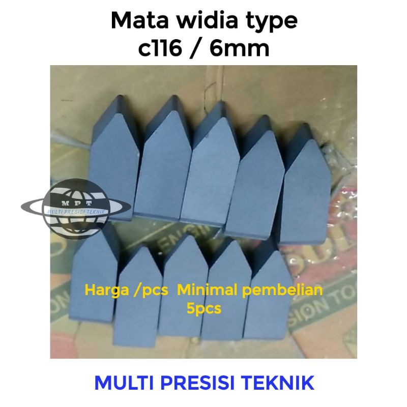 Jual MATA WIDIA YG6 C116 ATAU 6MM LANCIP - MATA BUBUT LANCIP 6MM ...
