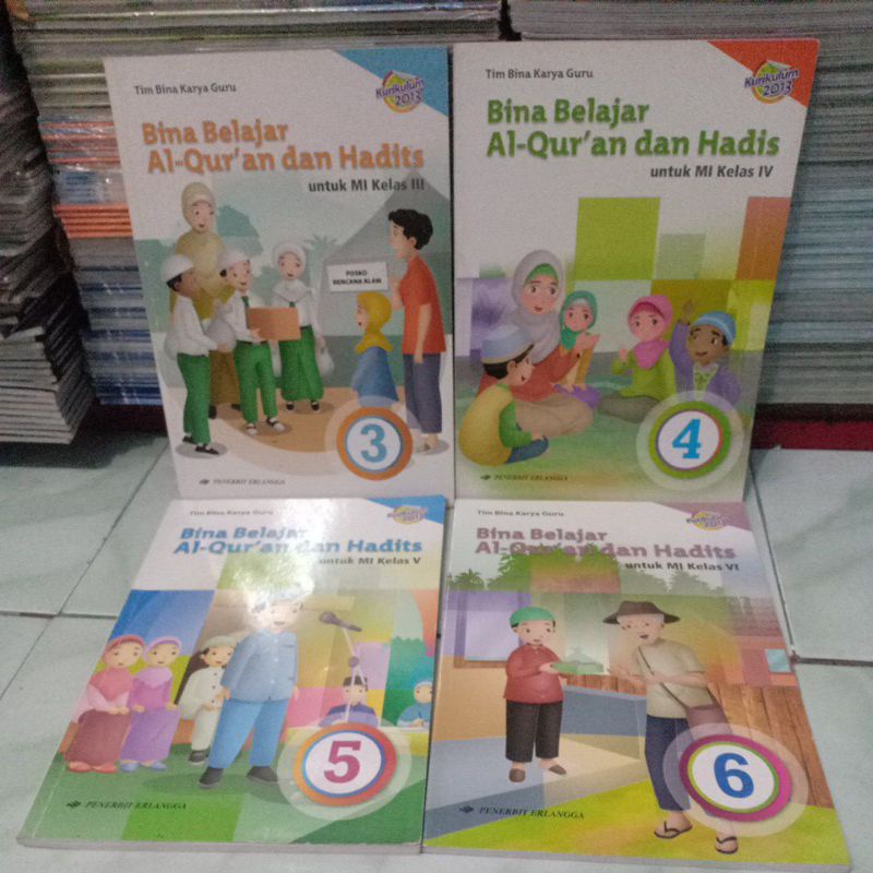 Jual BUKU BINA BELAJAR ALQURAN DAN HADIS UNTUK MI KELAS 3 4 5 DAN 6 K13 ERLANGGA | Shopee Indonesia
