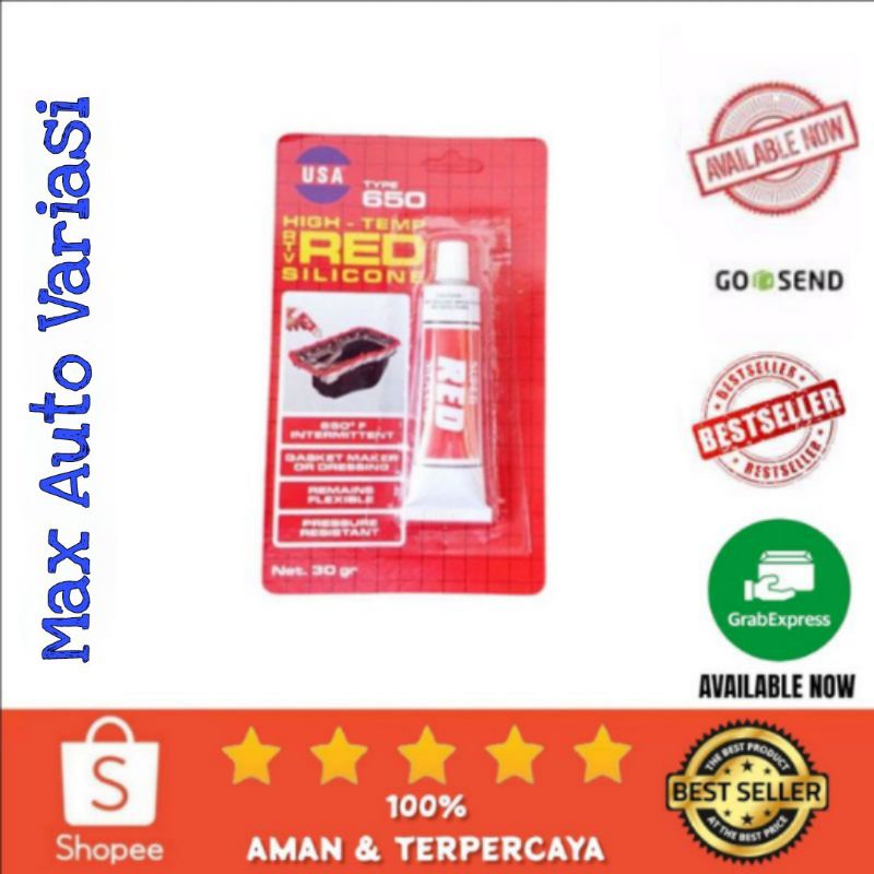 Jual Lem Gasket Red Silicone USA 30 GR, 70 GR | Shopee Indonesia