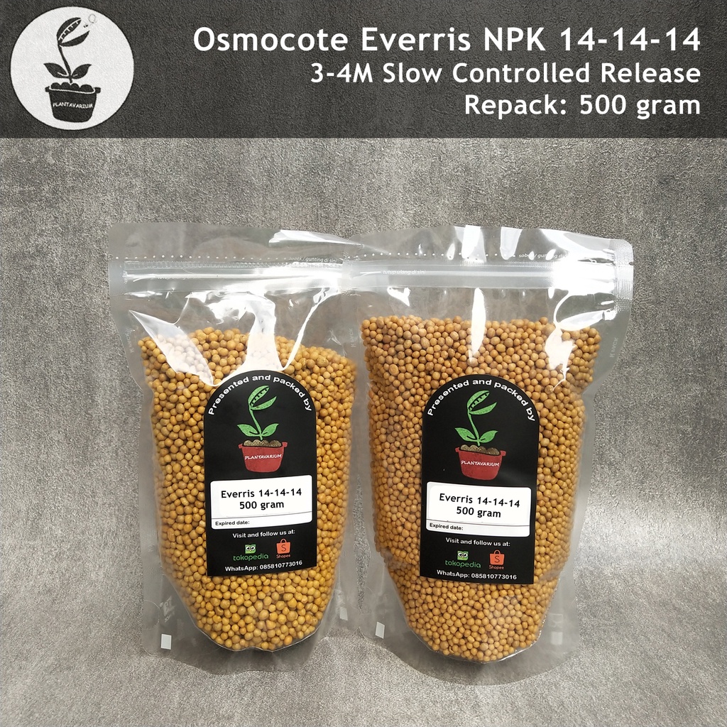 Jual Pupuk Osmocote Everris NPK 14 14 14 Original Belanda 500gr ...