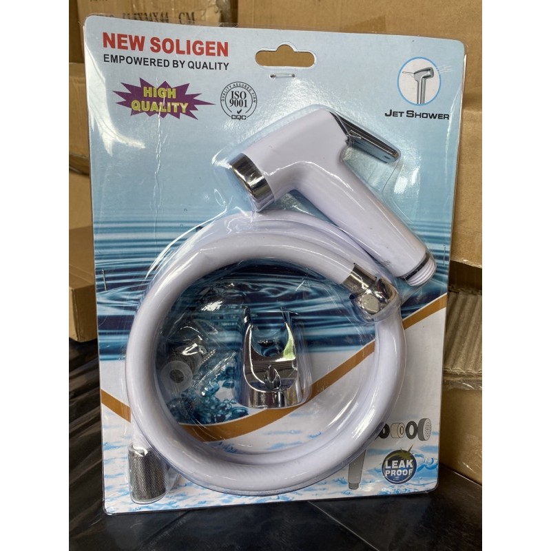 Jual Jet Shower Toilet Soligen warna biru pink ivory putih hitam chrome ...