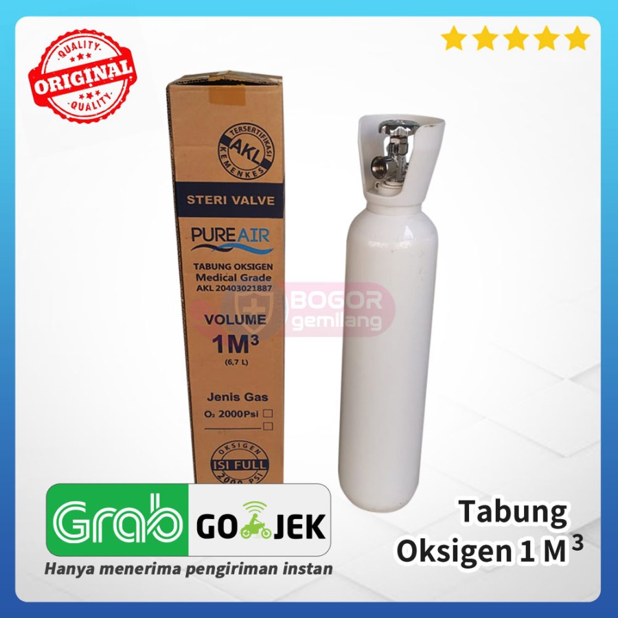 Jual Tabung Oksigen 1m3 isi O2 Oxygen 2000Psi FULL PURE AIR | Shopee Indonesia