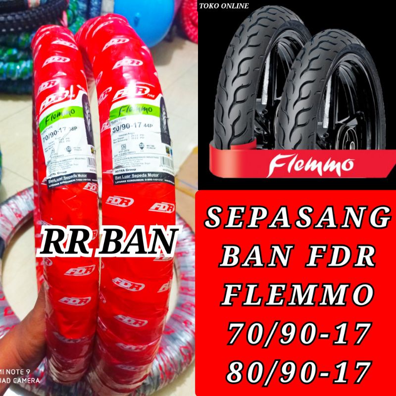 Jual paket hemat sepasang ban montor fdr flemmo 70/90-17 dan 80/90-17 ...