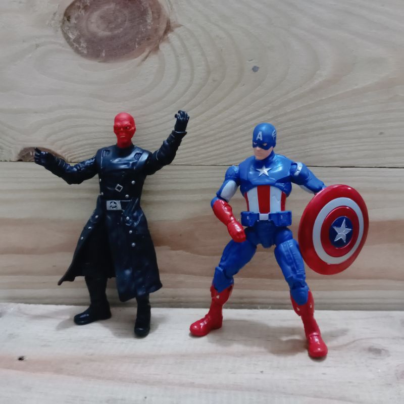 Jual recast figure red skull vs captain america first avenger suit ...