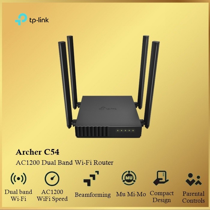 Jual Tp-Link Archer C54 AC1200 Dual-Band Wi-Fi Router TpLink Archer C ...