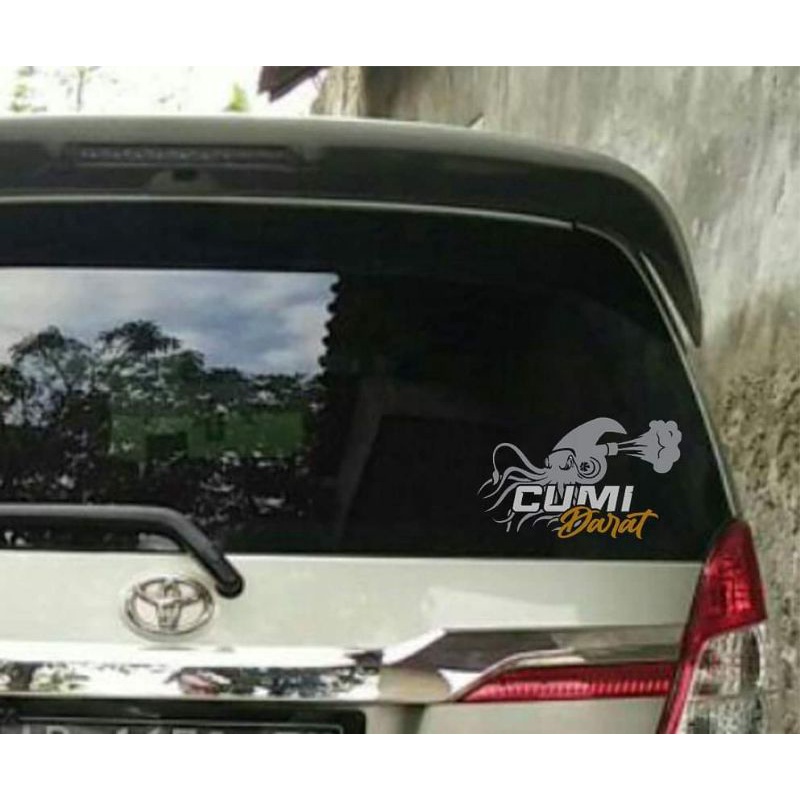 Jual Sticker mobil cumi darat V1 | Shopee Indonesia