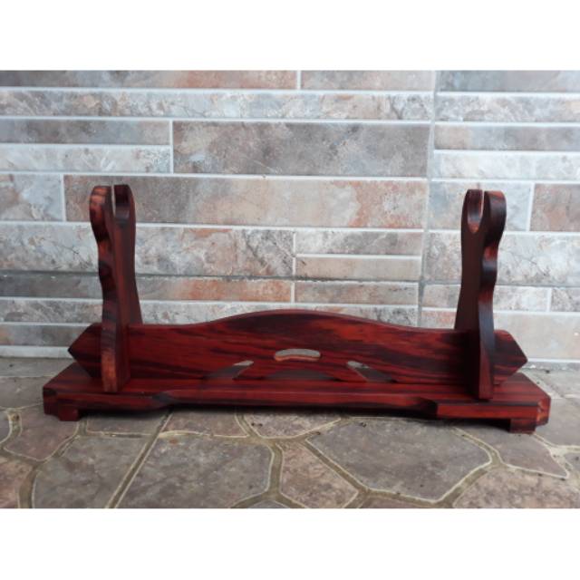 Jual Stand pedang kayu sono keling - kake katana - maryam store ...