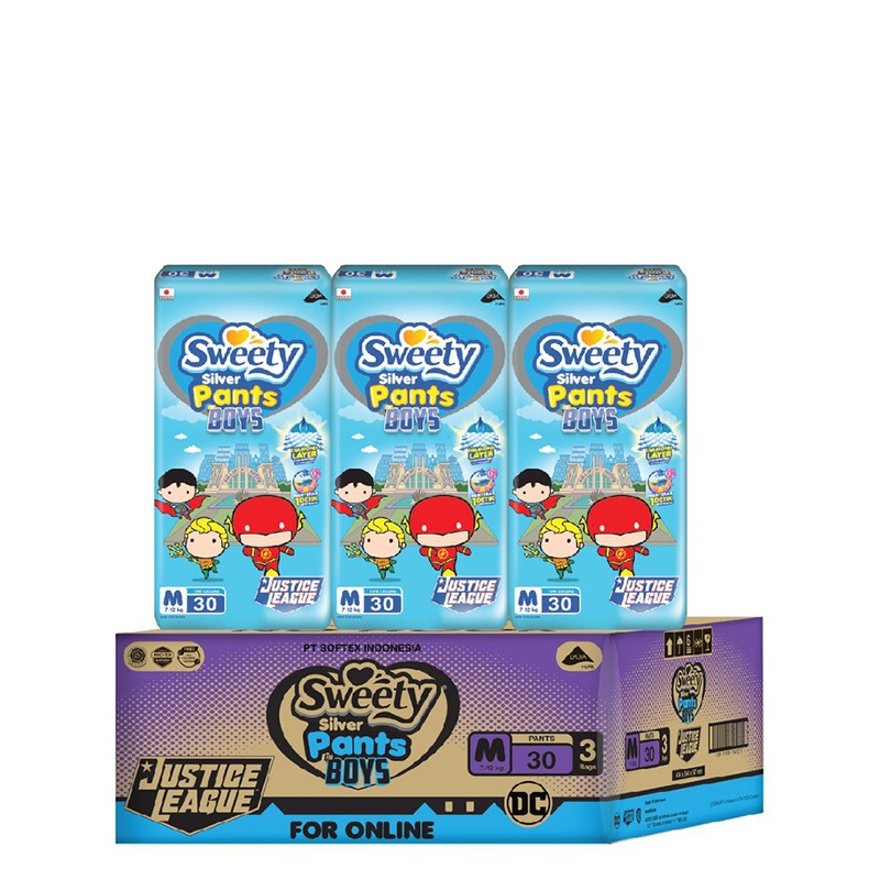 Jual Sweety Silver Pants Boys M 3x30s | Shopee Indonesia