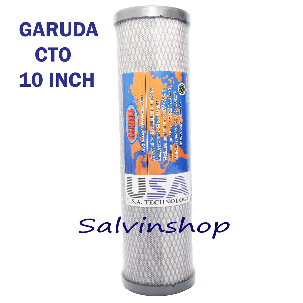 Jual Filter Air/ Saringan Air CTO GARUDA 10inch (Filter Karbon Aktif ...