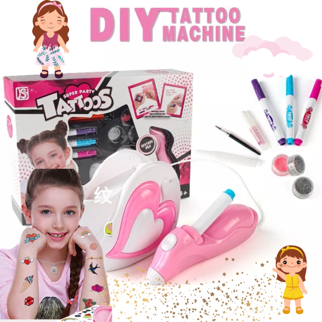 Jual Mainan Kreatif Anak Temporary Tattoo Nail Sticker Mainan Tato ...
