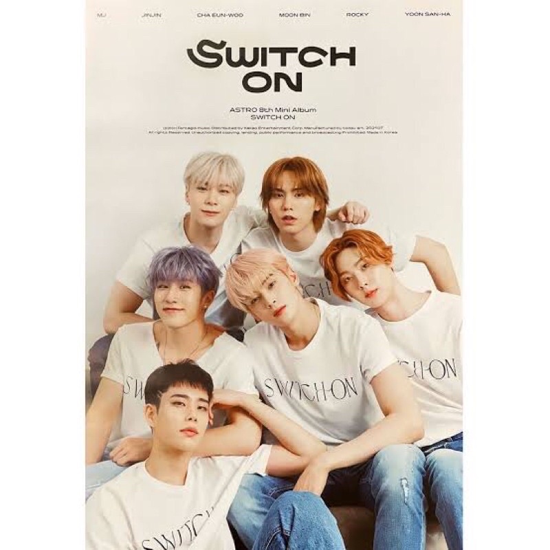 Jual Original Poster ASTRO Switch On Album Off Ver | Shopee Indonesia