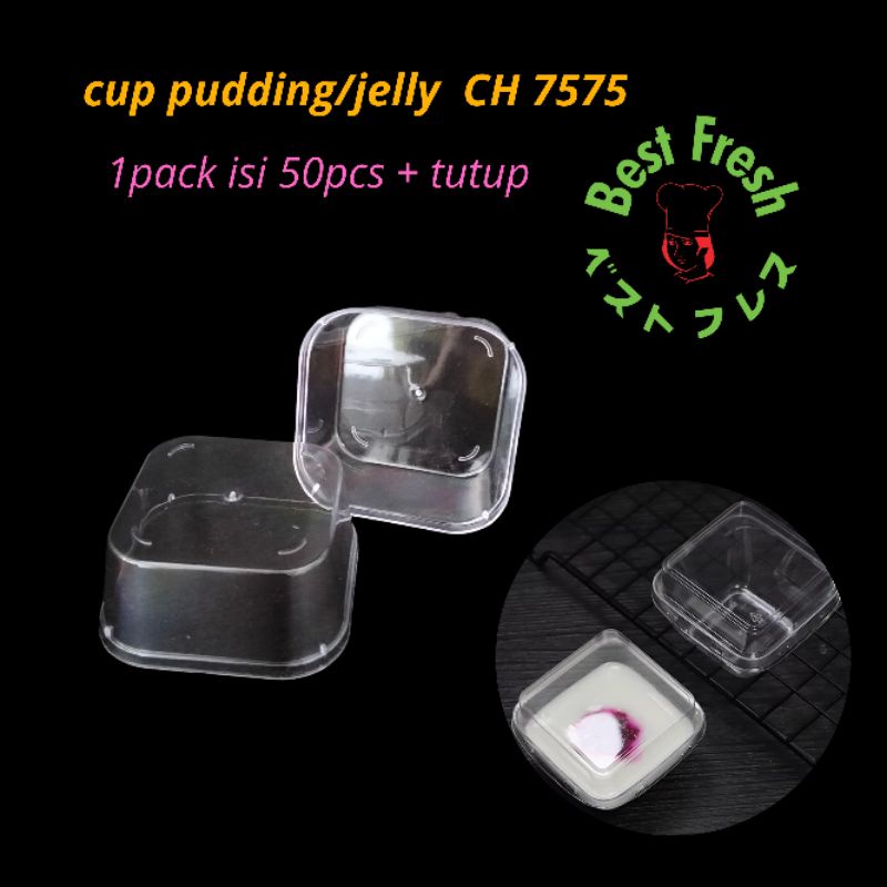 Jual Cup puding gelas jelly agar CH 7575 (satuan) dessert mini | Shopee Indonesia