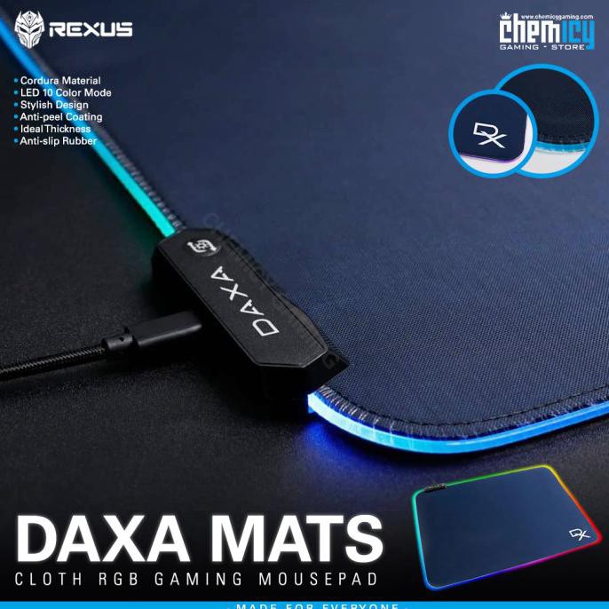 Jual Rexus Daxa Cordura Fabric RGB Gaming Mousepad | Shopee Indonesia