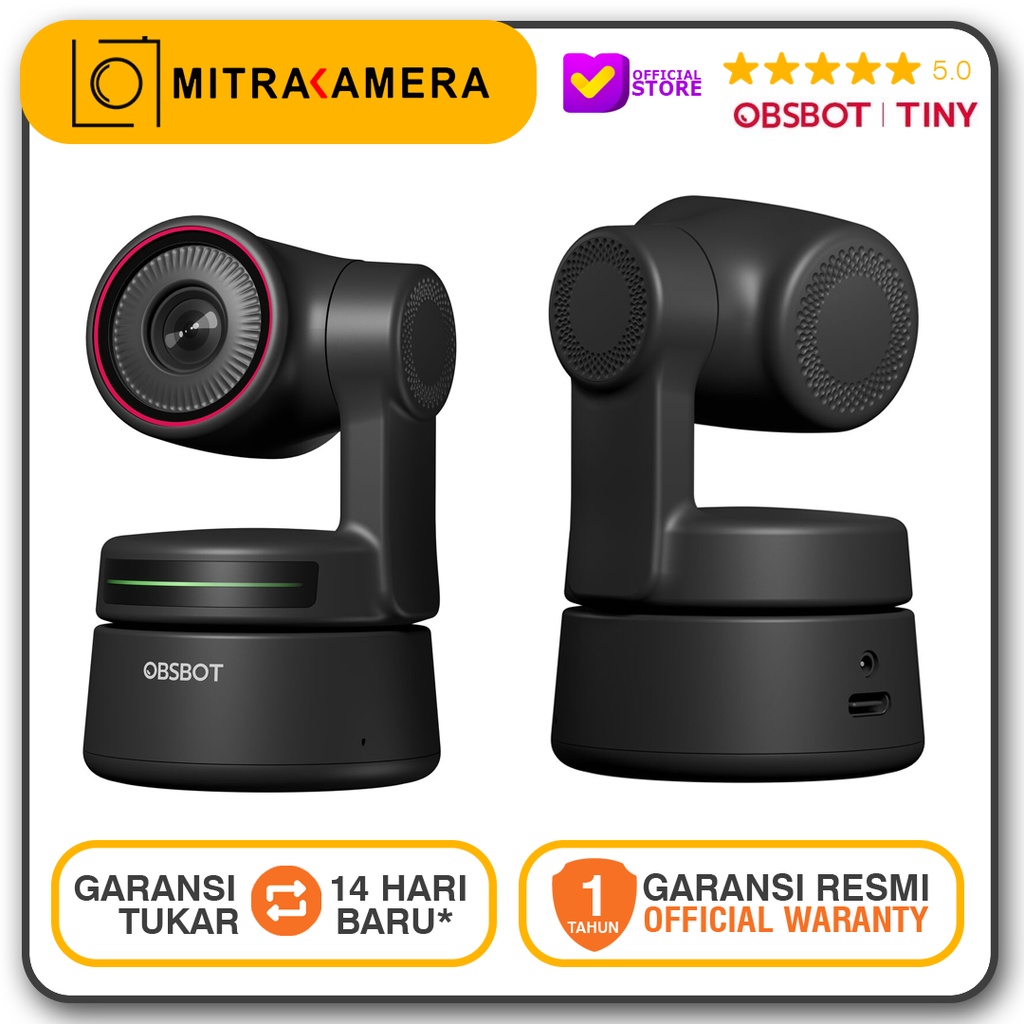 Jual OBSBOT Tiny 4K AI-Powered PTZ 4K Kamera Webcam | Shopee Indonesia