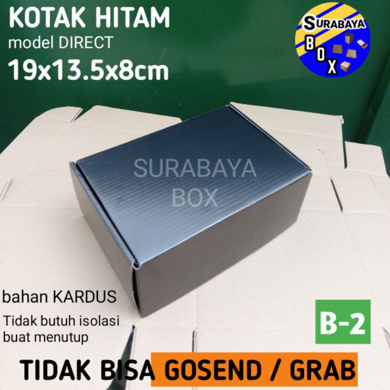 Jual 10 PCS KARDUS HITAM B-2 CORRUGATED KOTAK HAMPERS KADO BOX KARTON ...
