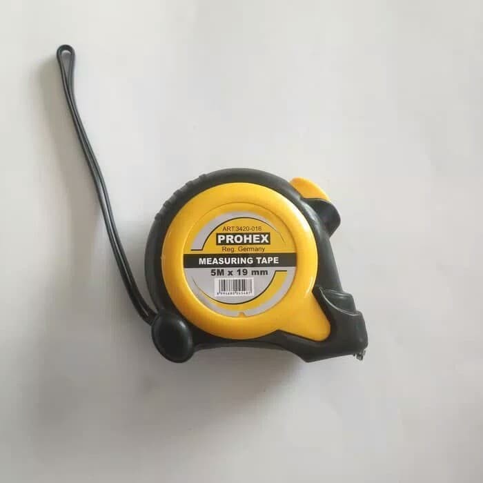 Jual Meteran / Rol Meter Prohex 5 M + Body Lapis Karet (Auto Lock ...