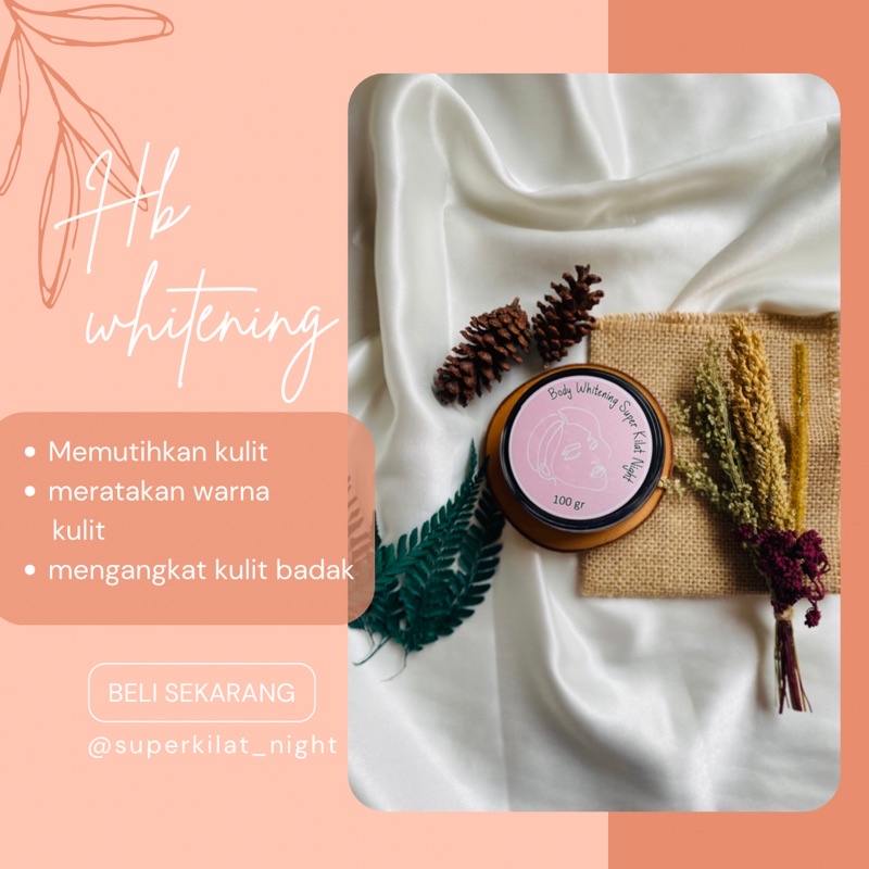 Jual SUPER KILAT NIGHT // BODY WHITENING //HB LOTION//HBW //LOTION ...