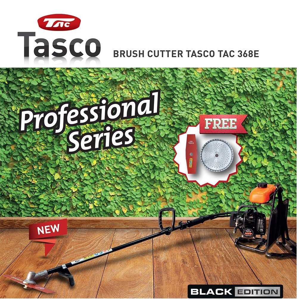 Jual MESIN POTONG RUMPUT TASCO BRUSH CUTTER TASCO TAC 368 BLACK EDITION ...