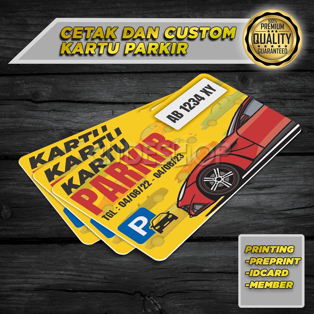 Jual Kartu Pre-Printed Custom Parkir RFID Mifare PVC Premium | Shopee ...