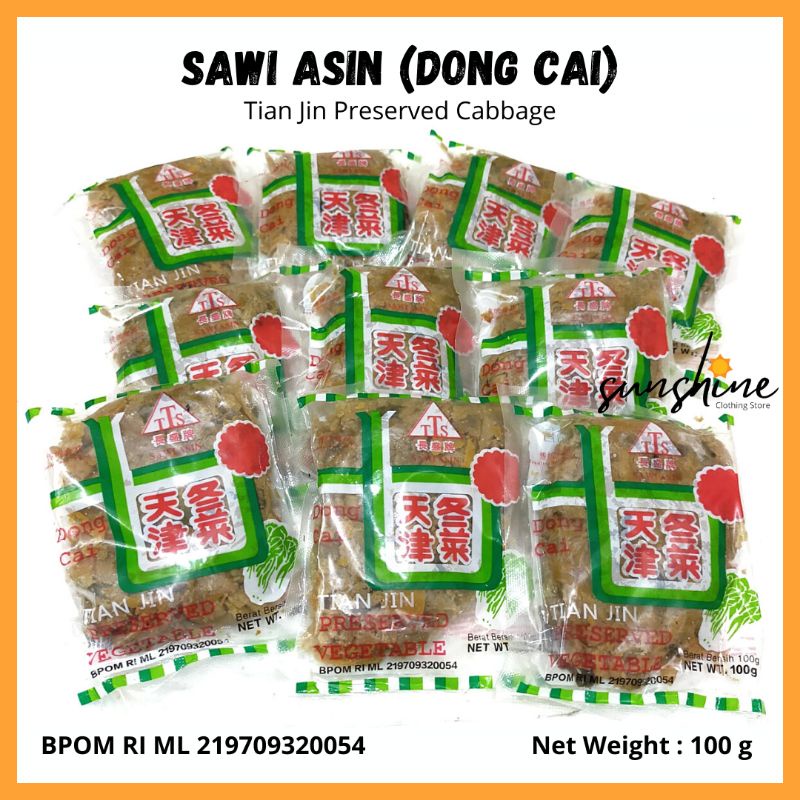 Jual Sawi Asin Tian Jin Dong Cai Preserved Vegetable Cabbage TTS 100gr ...