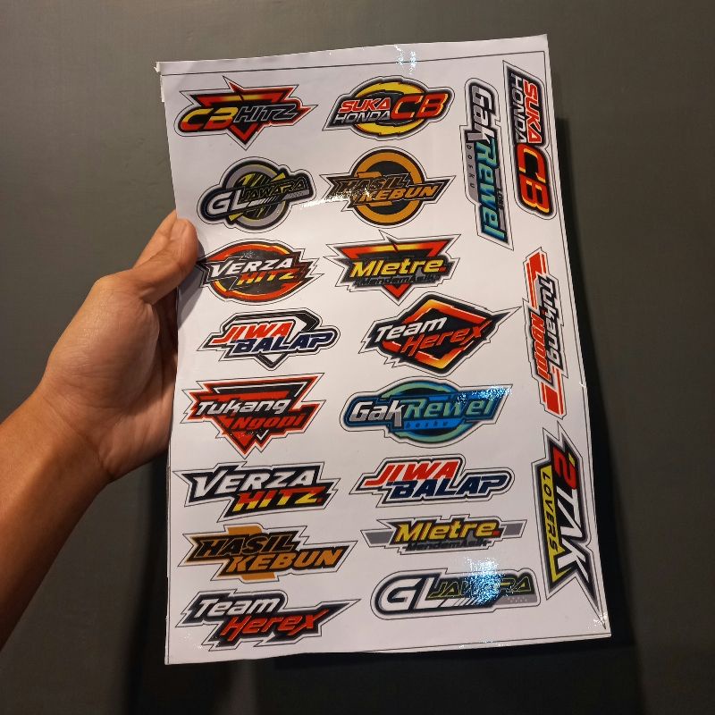 Jual Stiker CB stiker Herex Racing Anti Air | Shopee Indonesia