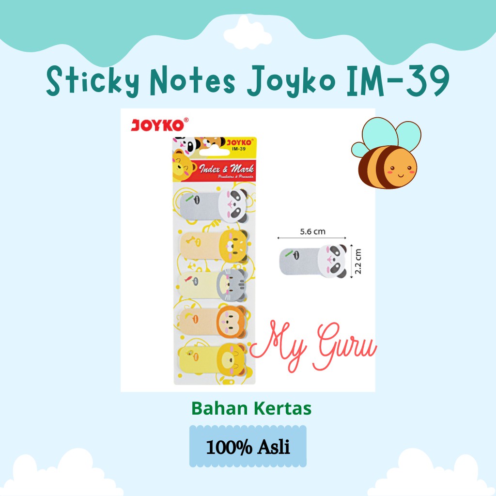 Jual [SET] JOYKO INDEX & MARK PENANDA PEMBATAS MEMO STICKY NOTES IM-39 ...