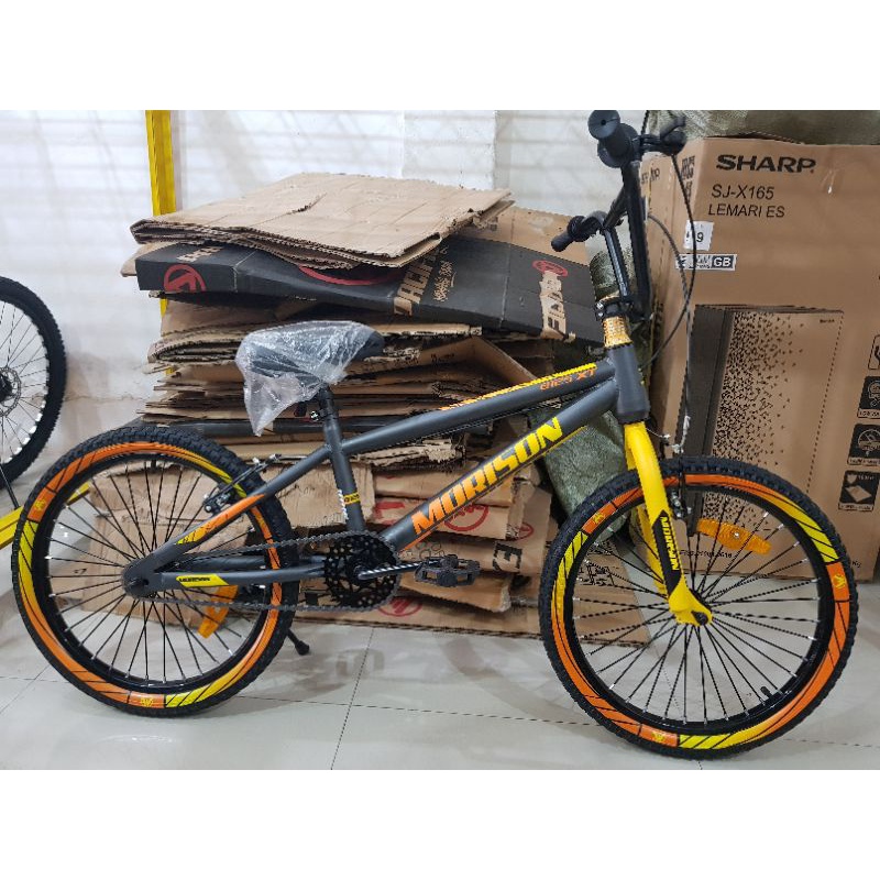 Jual Sepeda BMX 20 inch MORISON ( Jari-Jari Motor ) ( Warna Orange ...