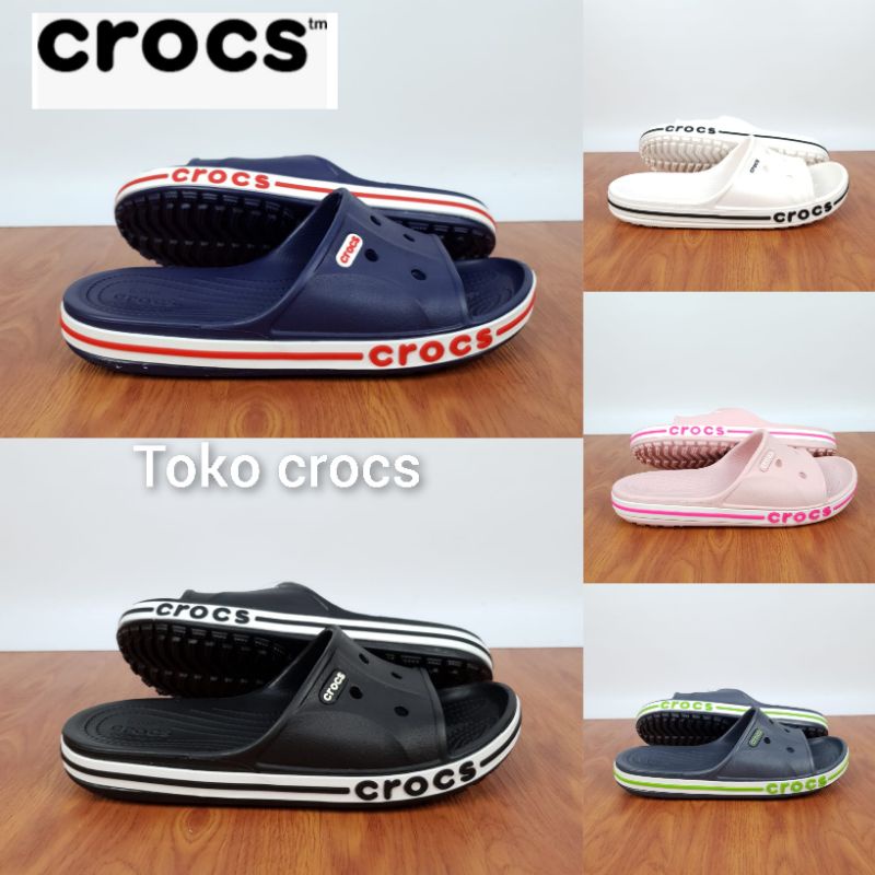 Jual Sandal Crocs Baya Slide / Sandal crocs / Sendal crocs / Crocs Pria ...