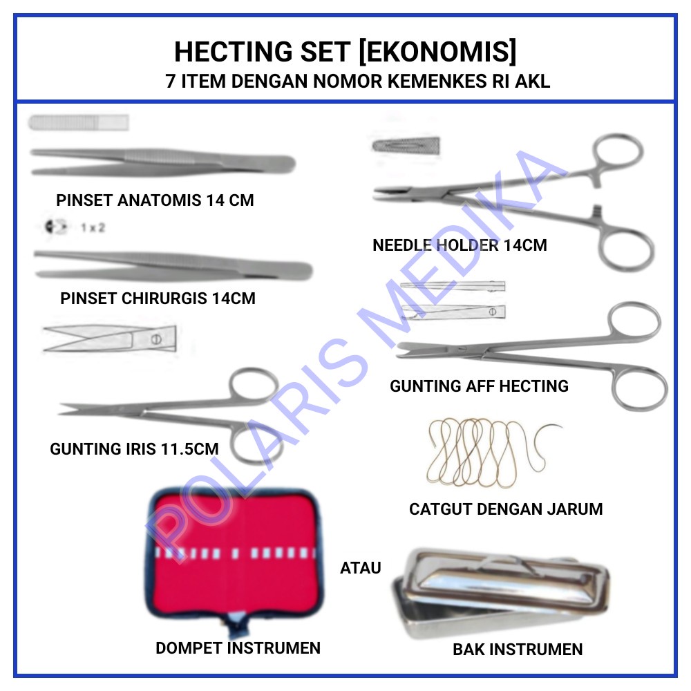 Jual Hecting Set [Economy] / Suturing Kit | Shopee Indonesia