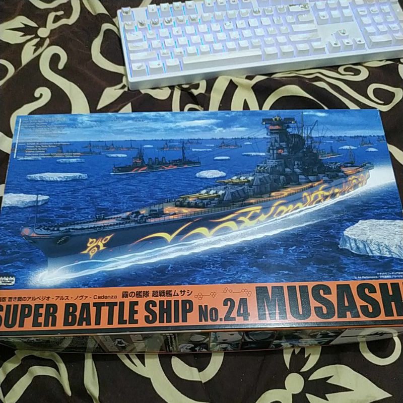 Jual super battleship musashi arp 1/700 model kit aoshima | Shopee ...