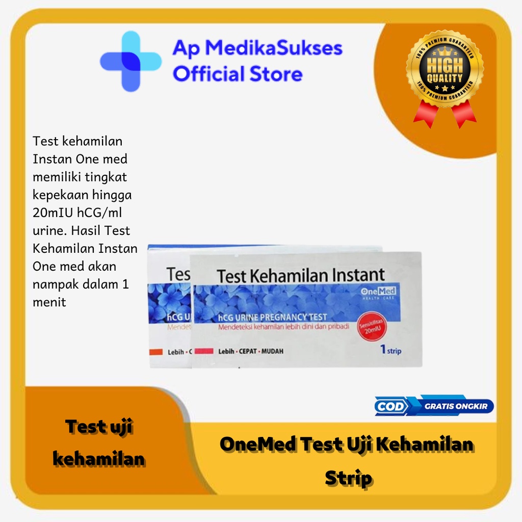 Jual One Med Test Pack Strip Uji Kehamilan | Shopee Indonesia