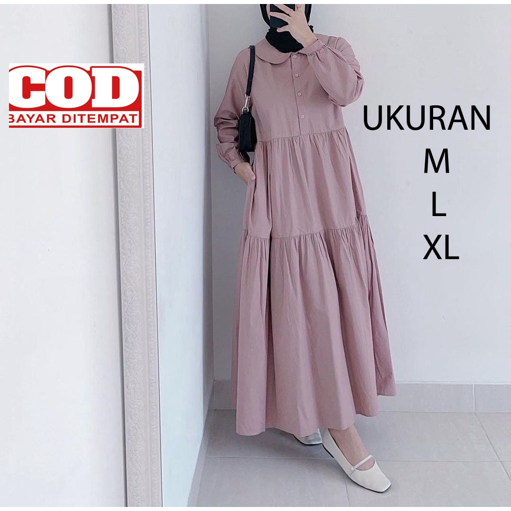 Jual TRAND model Baju Gamis Remaja Terbaru simpel Kekinian 2022 manasik ...