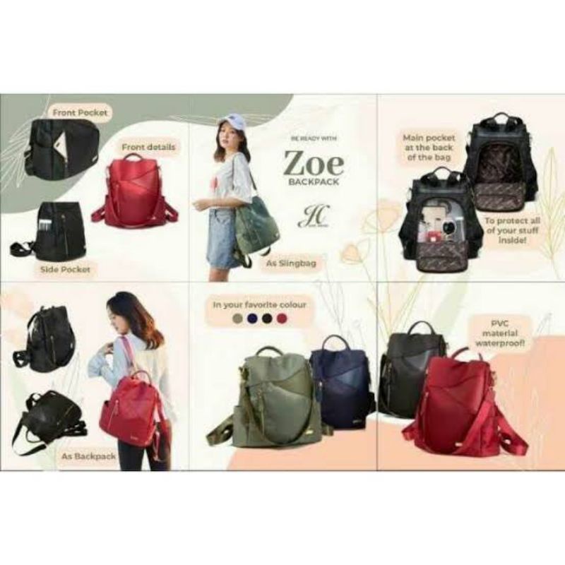 Jual Zoe Backpack | Shopee Indonesia