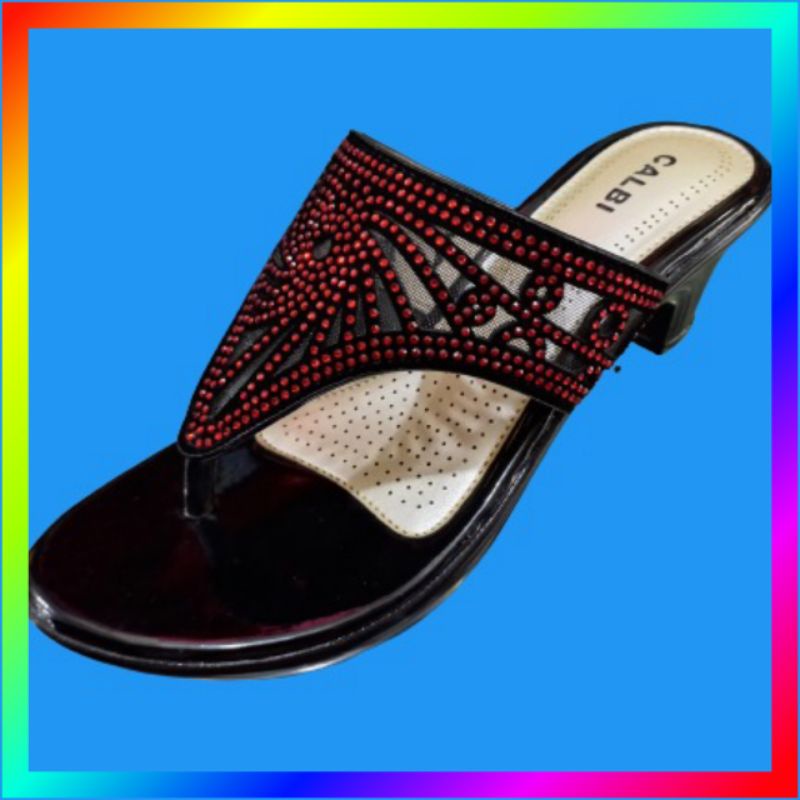 Jual sandal calbi crx 1941 jepit heel 5 cm | Shopee Indonesia