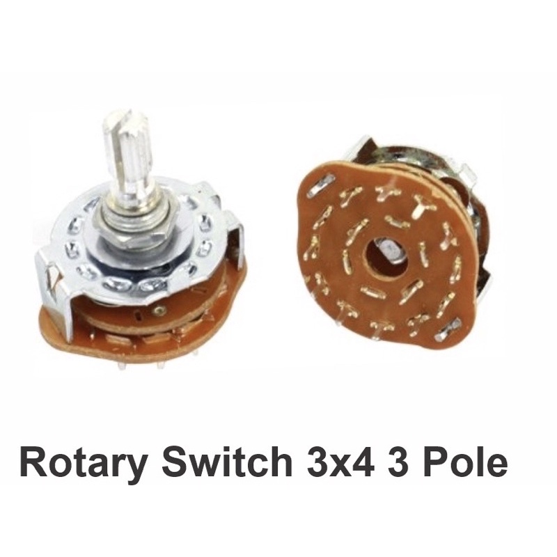 Jual Saklar Rotary Switch Selector 3 x 4 3 Pole | Shopee Indonesia