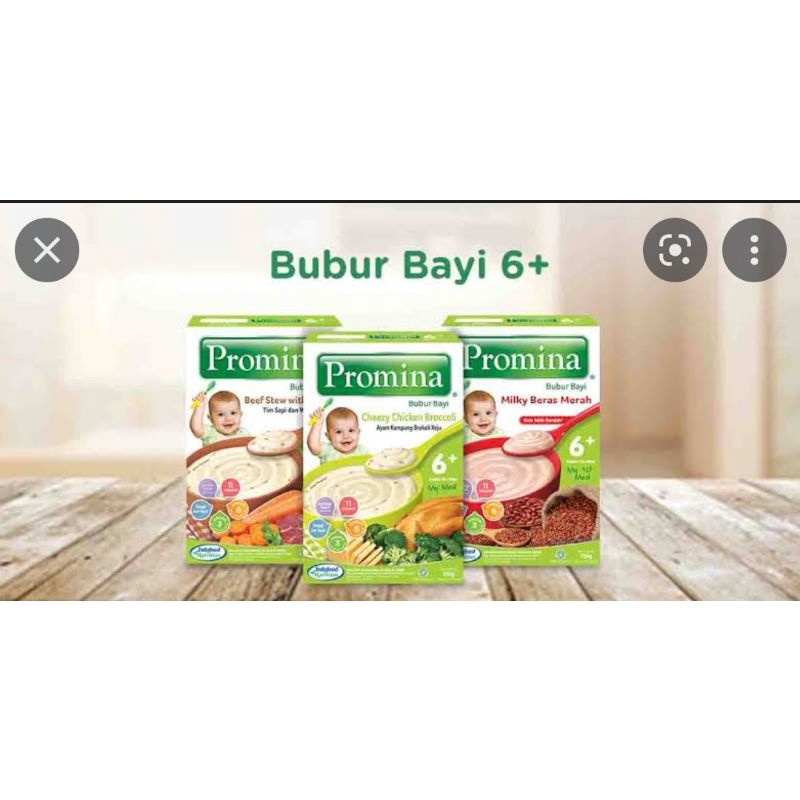 Jual PROMINA BUBUR BAYI 6+M BOX 120G | Shopee Indonesia