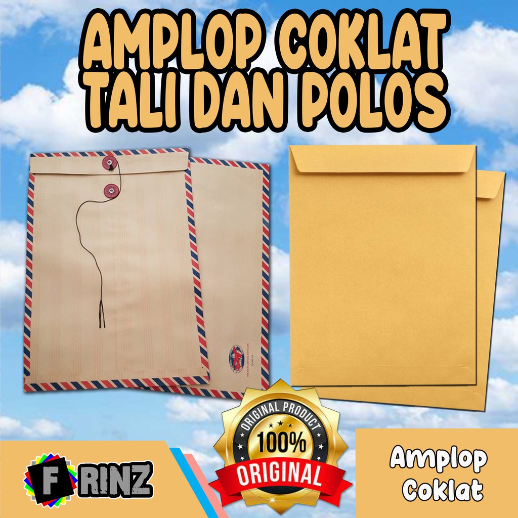 Jual ATK ~ AMPLOP COKLAT F4 FOLIO / AMPLOP MAP F4 TALI / AMPLOP KABINET ...
