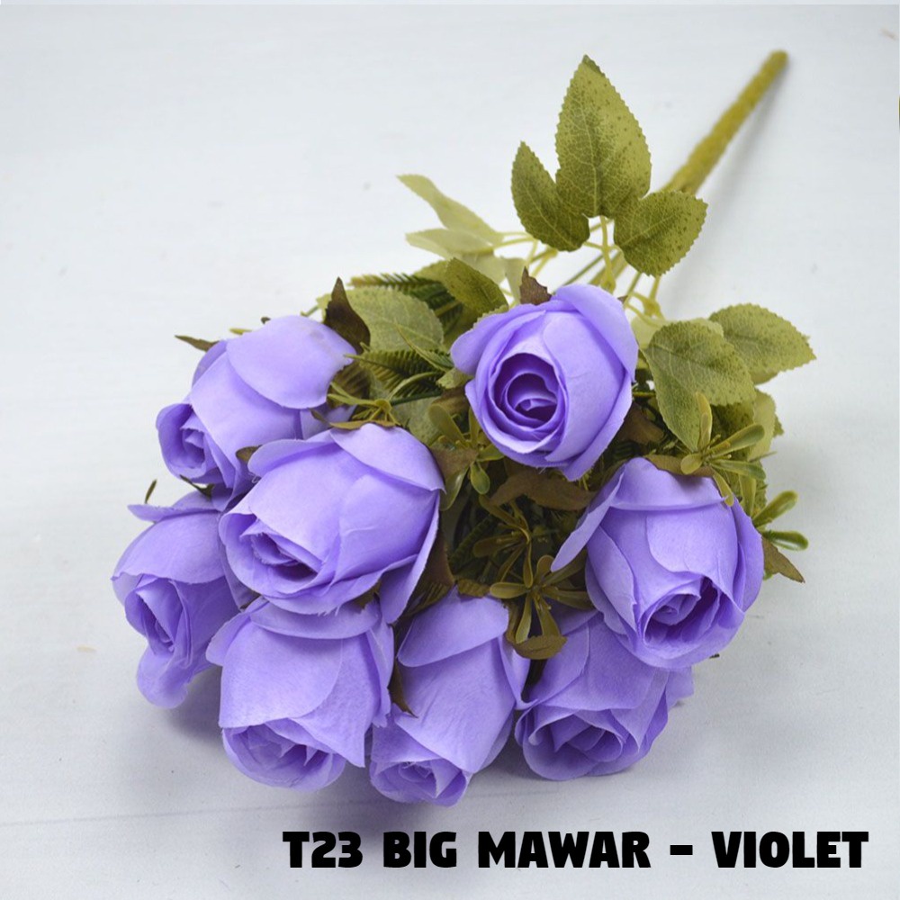 Jual HANACO - Bouquet bunga T23 BIG MAWAR Artifisial Dekorasi Tanaman ...