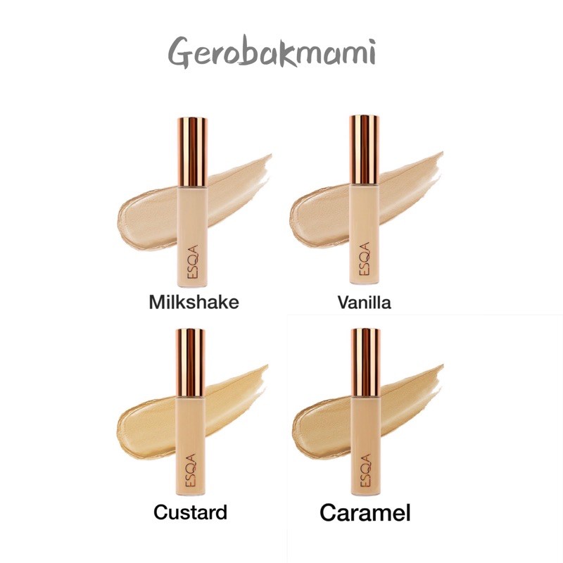 Jual ESQA Flawless Liquid Concealer Milkshake Vanilla Custard Caramel ...