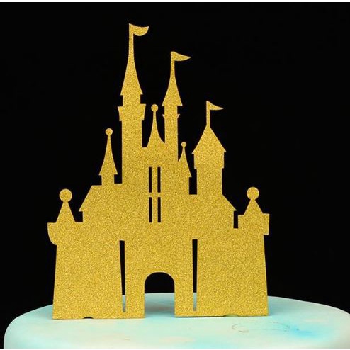 Jual Topper Castle Istana Rainbow hiasan Kue Ulang Tahun Happy Birthday ...