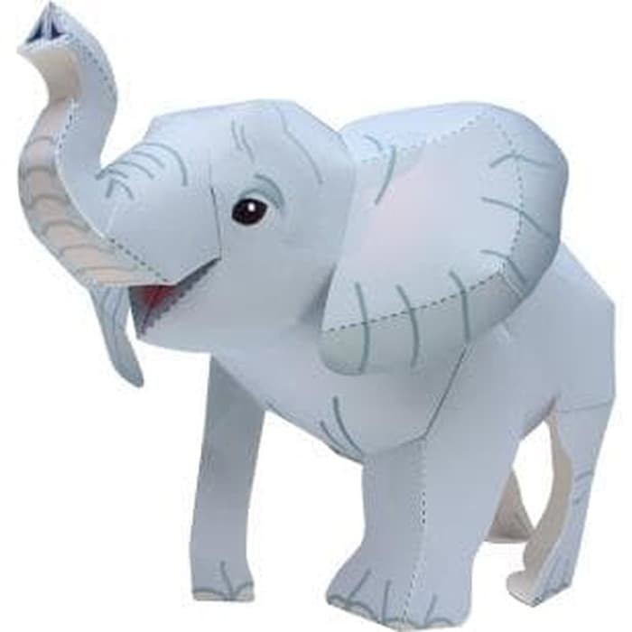 Jual DIY Miniatur Papercraft Hewan Gajah (Versi Mini) | Shopee Indonesia