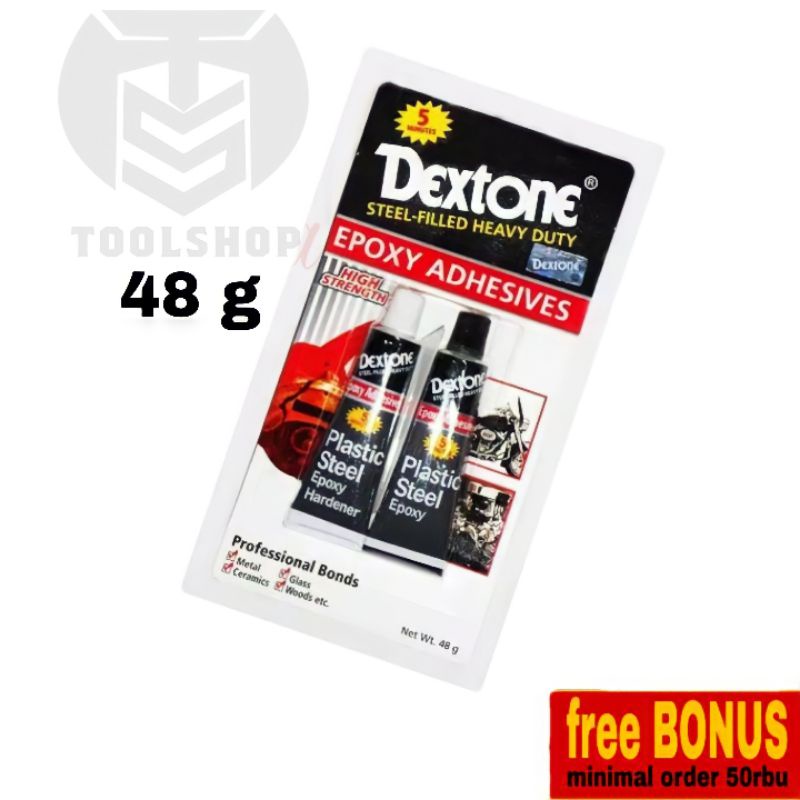Jual Lem Dextone Epoxy Adhesives 48 gram Lem Besi | Shopee Indonesia
